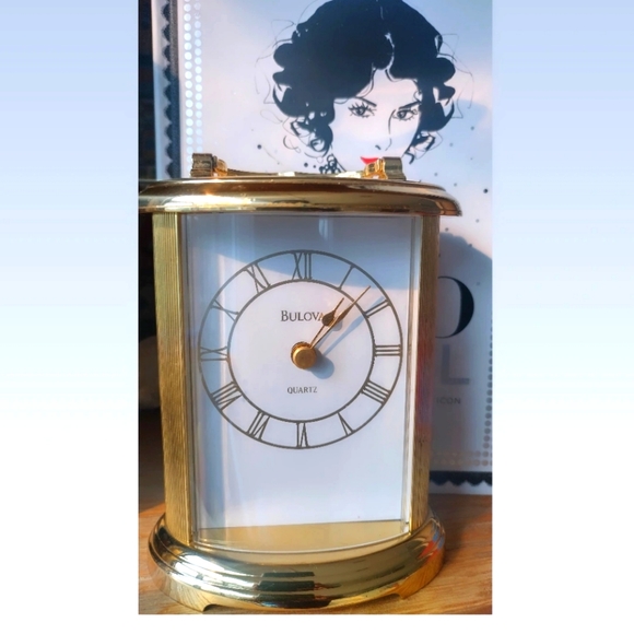Bulova | Office | Vintage Bulova Quartz Executive Desk Clock | Poshmark